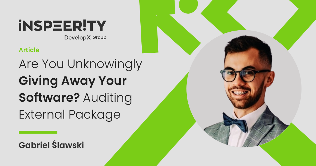 Are You Unknowingly Giving Away Your Software? Auditing External Package Licenses - Inspeerity